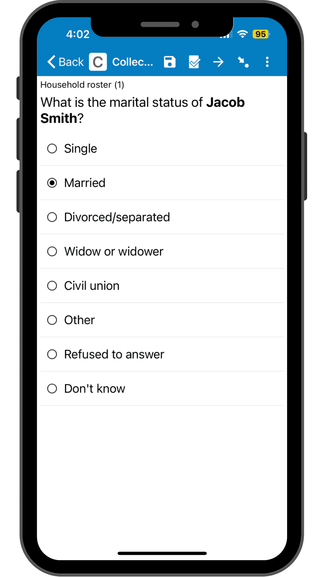 Household survey form template - SurveyCTO